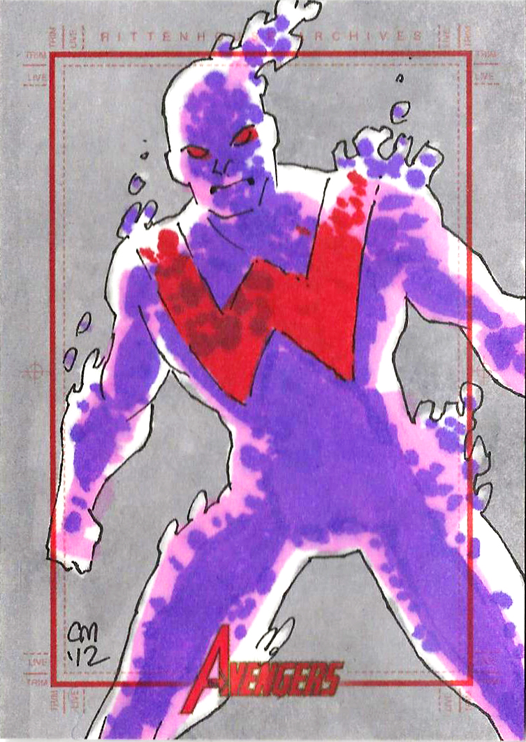 Ms Marvel / Captain Marvel / Binary Sketch Cards + Wonder Man Sketches ...